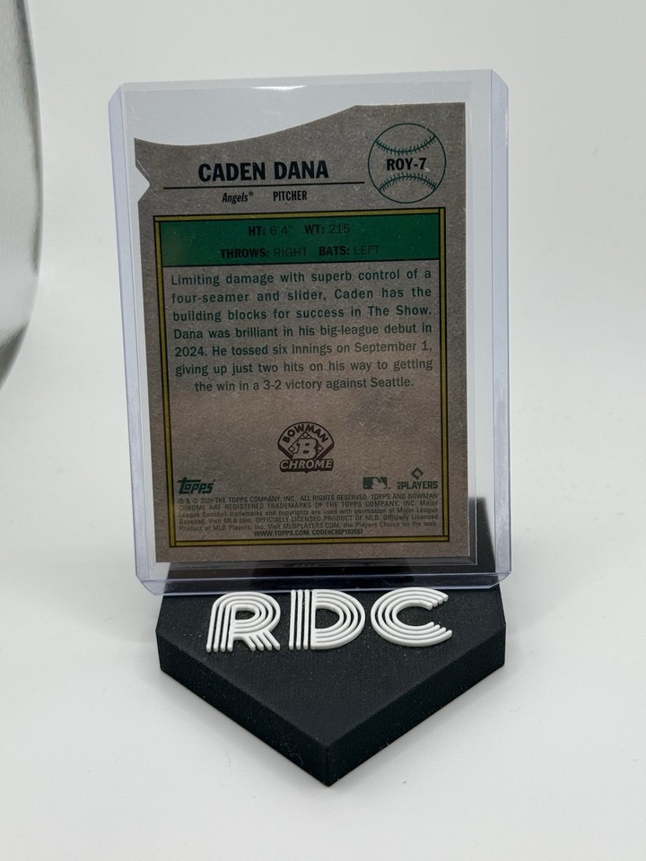 2025 BOWMAN CHROME MOJO DIECUT CADEN DANA ROOKIE CARD #ROY-7 LOS ...
