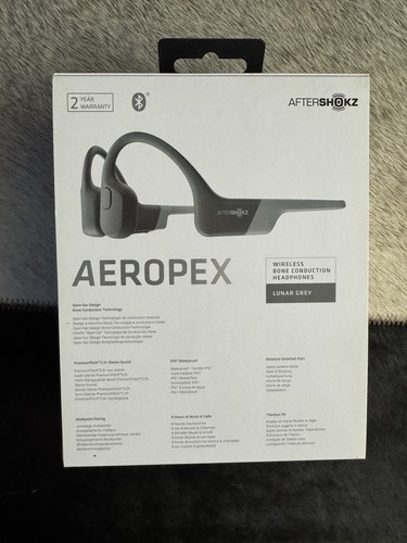 AFTERSHOKZ AeroPex AS800 Bone Conduction Wireless Headset (Grey) New | eBay