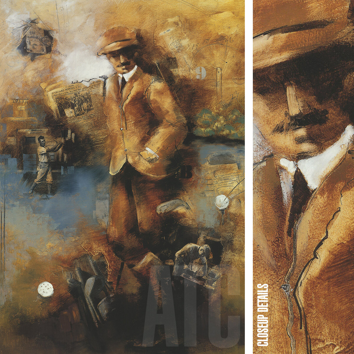 32W"x46H" AT THE CLUB by ROYA AZIM - GOLF DIGEST FAIRWAYS MASTERS ...