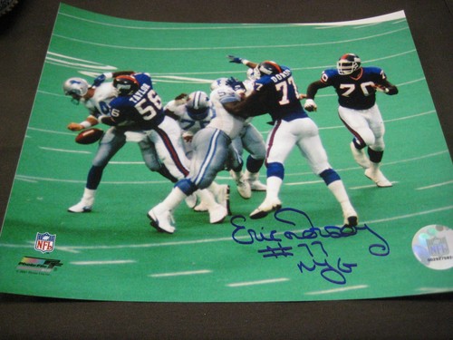 NY GIANTS SUPER BOWL XXI & XXV CHAMPION ERIC DORSEY AUTOGRAPHED 8X10 ...