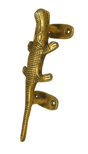 Brass Lizard Door Pull Crocodile Shape door Handle Main Gate Furnish ...