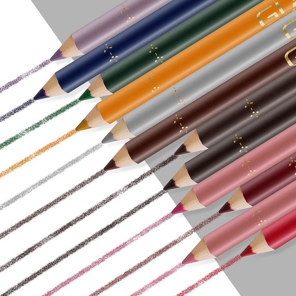 12 Farben Fashion Color Eyeliner Stift Blau Schwarz Eyeliner Stift ...