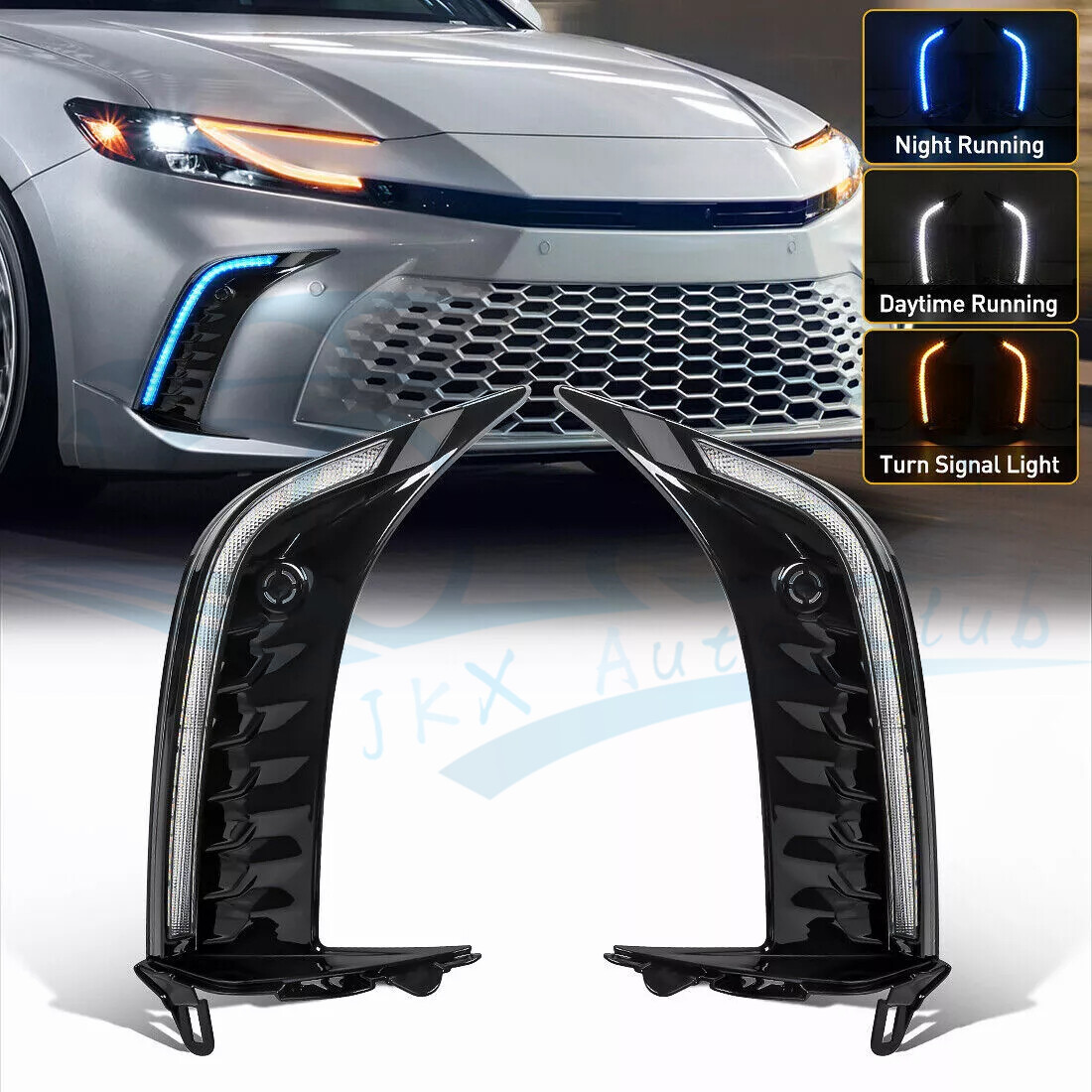 Camry XSE DRL Fog Light Covers White & Amber LED DRL Fog Light Cover ...