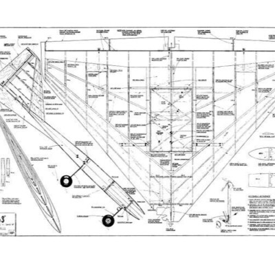 363 Aerobatic Delta wing 49" RC Model Airplane Printed Plans ...
