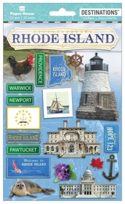 Crafts Stickers Dimensional Rhode Island Light House Pawtucket Seal ...