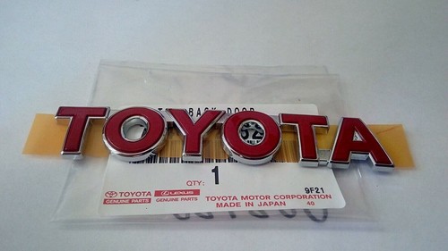 for toyota red emblem genuine jdm oem rare | eBay