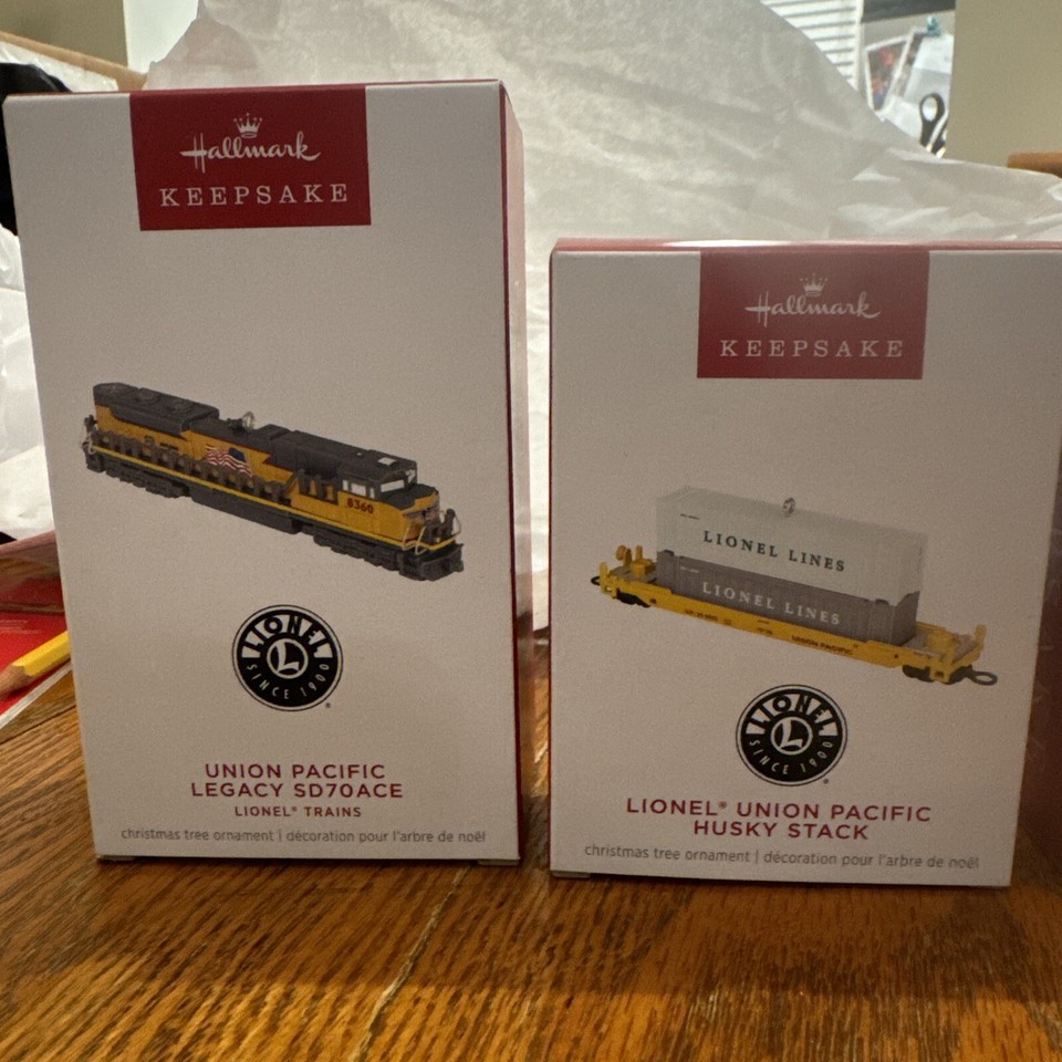 Hallmark 2024 - Lionel train LOT x 4 Ornaments Union Pacific Legacy ...