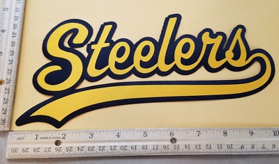 HUGE STEELERS IRON-ON PATCH - 4.5" x 10" MANY COLORS AVAILABLE!! | eBay