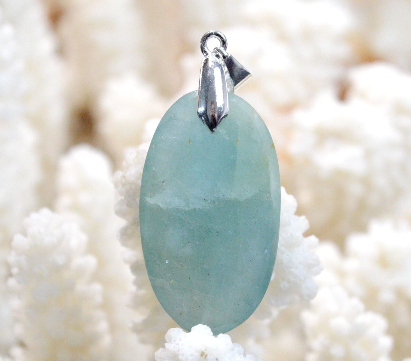 Aguamarina 46 Quilates - Colgante Cabujón Piedra Natural - Namibia ...