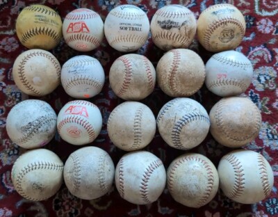 Lot Of 20 SOFTBALLS Used Mixed 11" & 12" Batting Practice | eBay