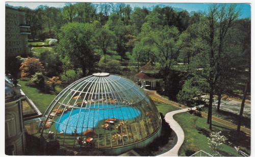 French Lick Sheraton Hotel Glass Dome Swimming Pool ~ Vintage Indiana ...