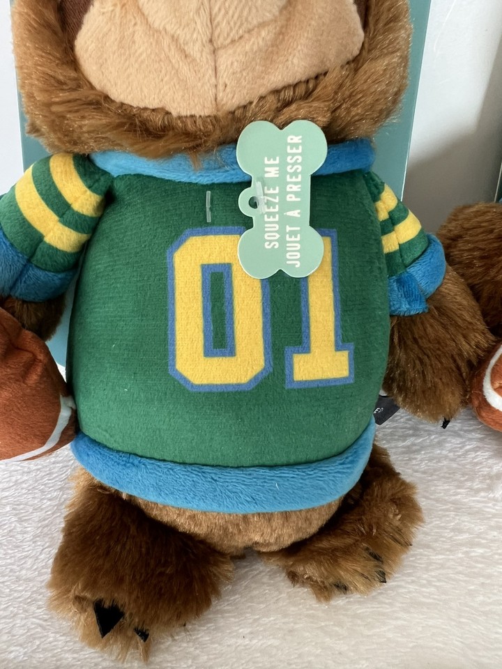 New Football Sloth Dog Toy “Tailgating Captain” Lot of 2 W/Squeaker ...