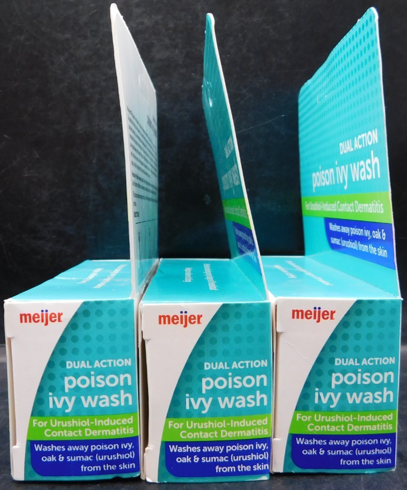 Lot Of 3 Meijer Dual Action Poison Ivy Wash 1oz Ea No Exp New & Sealed ...