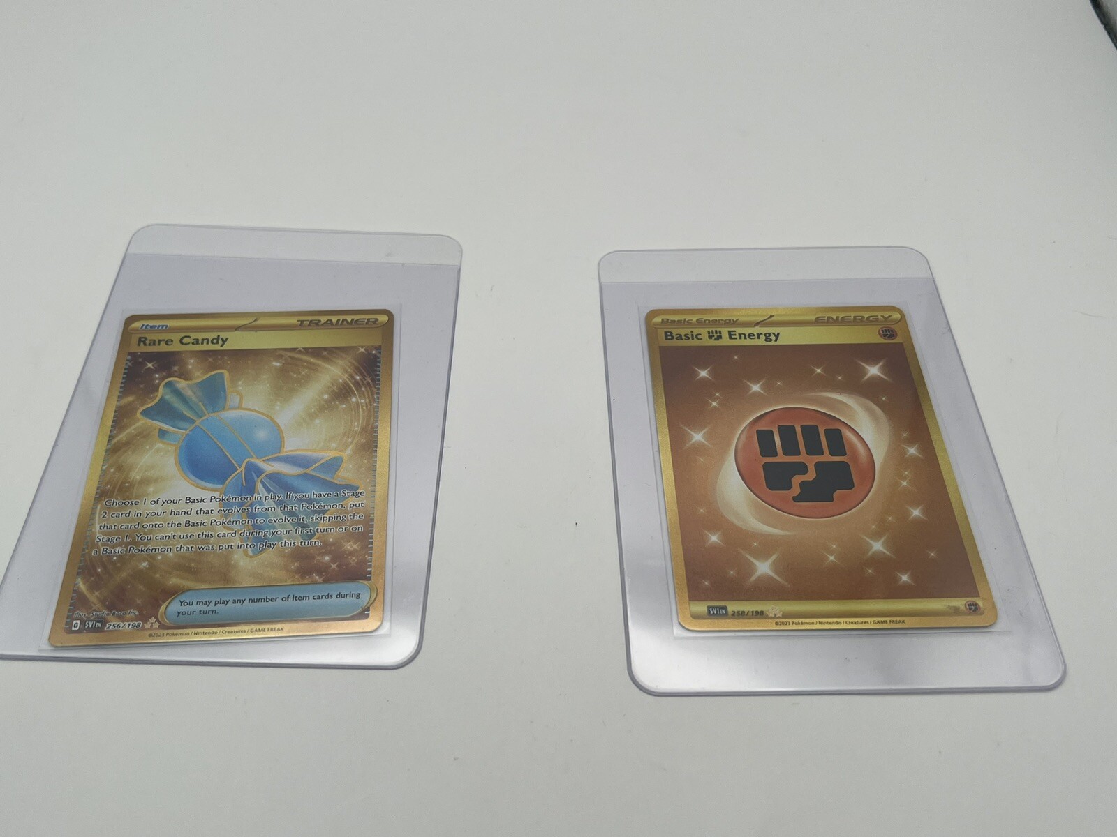 pokémon TCG hyper rare lot- Basic fighting energy 258/198 & Rare candy 256/198 | eBay