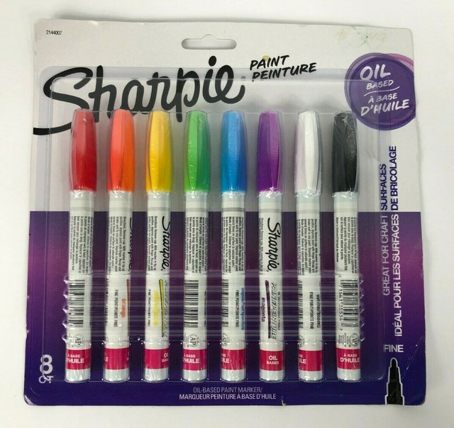 Sharpie 8ct Oil Based Paint Markers Fine Marks on Wood & Glass ...