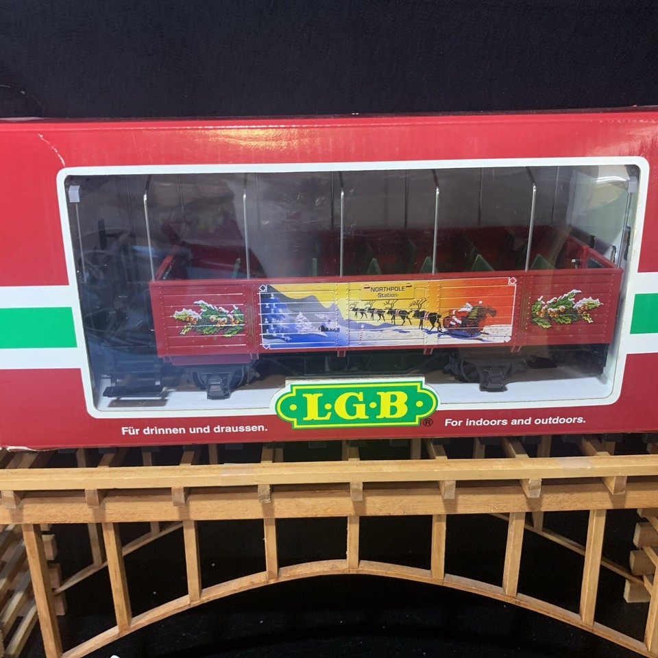 LGB TRAINS 32250 G SCALE LN W/BOX ‘Northpole Station’ Christmas Gondola ...