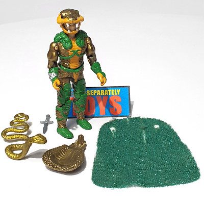 GI Joe SERPENTOR figure B v1 with CAPE original 1986 Air Charriot pilot ...