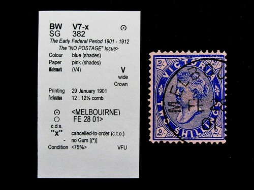 nystamps British Australian States Victoria Stamp # SG382 Used £100 ...