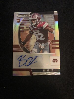 2020 Panini Prizm Draft Brian Cole II AUTO SILVER RC VIKINGS | eBay