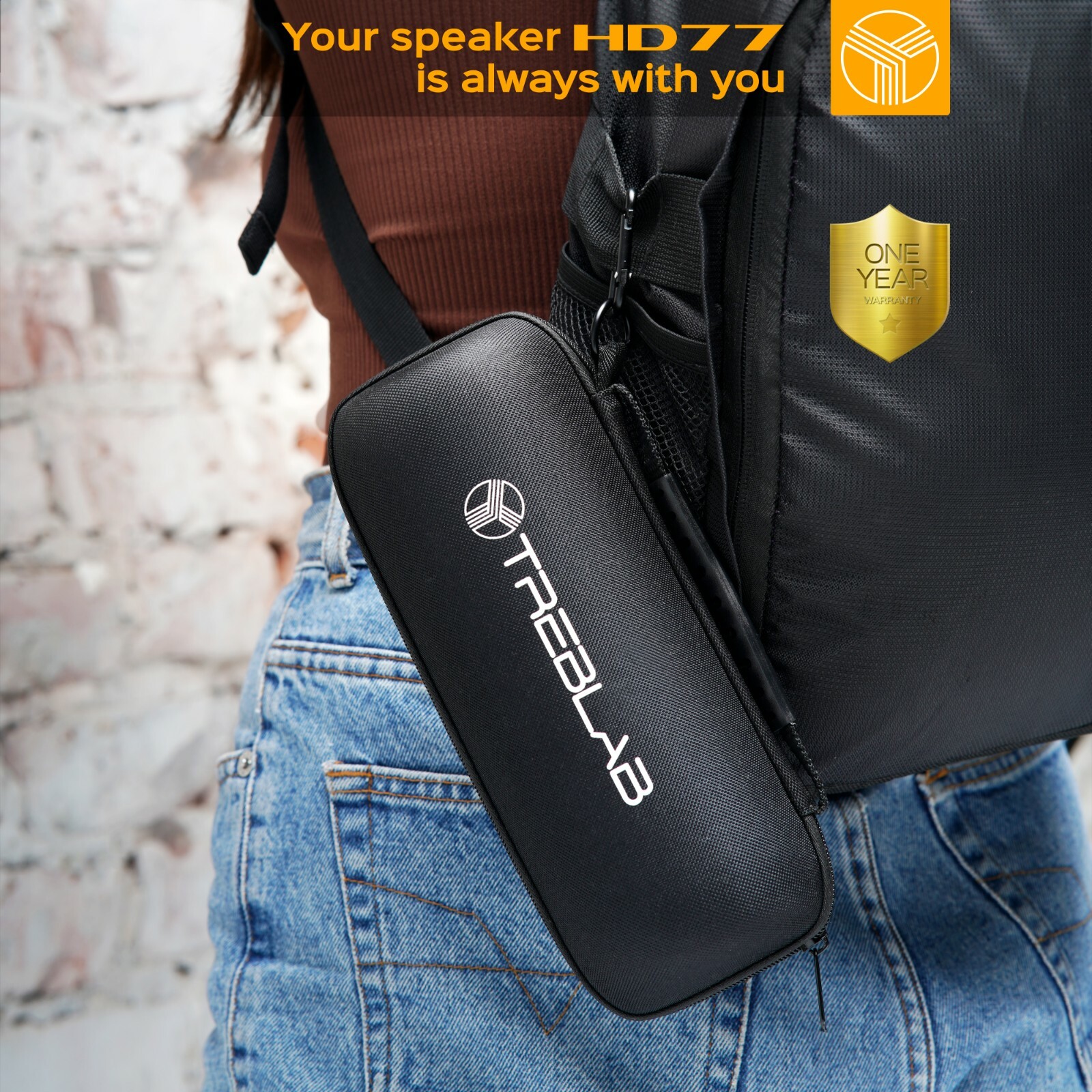 TREBLAB CB-77 Carrying Case for Speaker Treblab HD77 - Black for sale ...