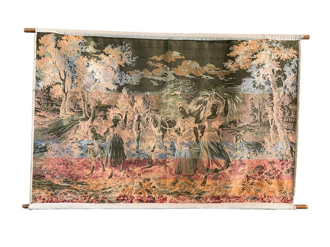 Large Vintage French Gobelin Tapestry Wall Decoration 35x 55 | eBay