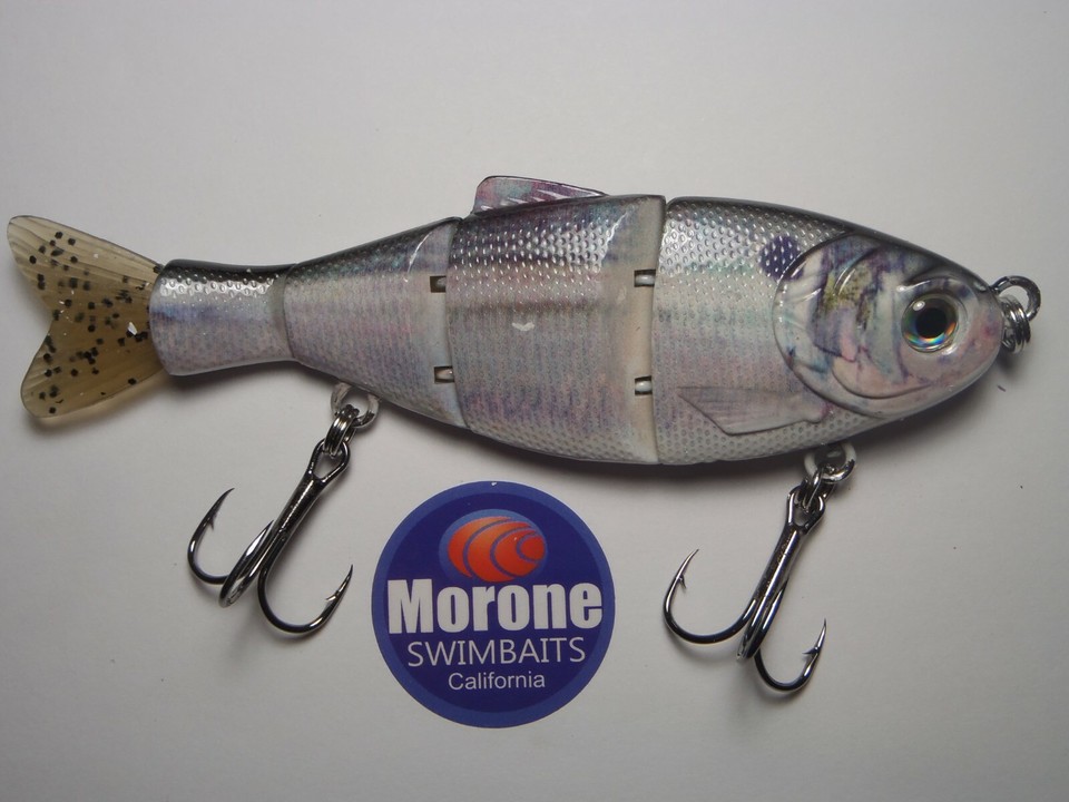 Morone Swimbait 2 Shine 6" Hard Tail Gizzard Shad Threadfin Swimbaits ...