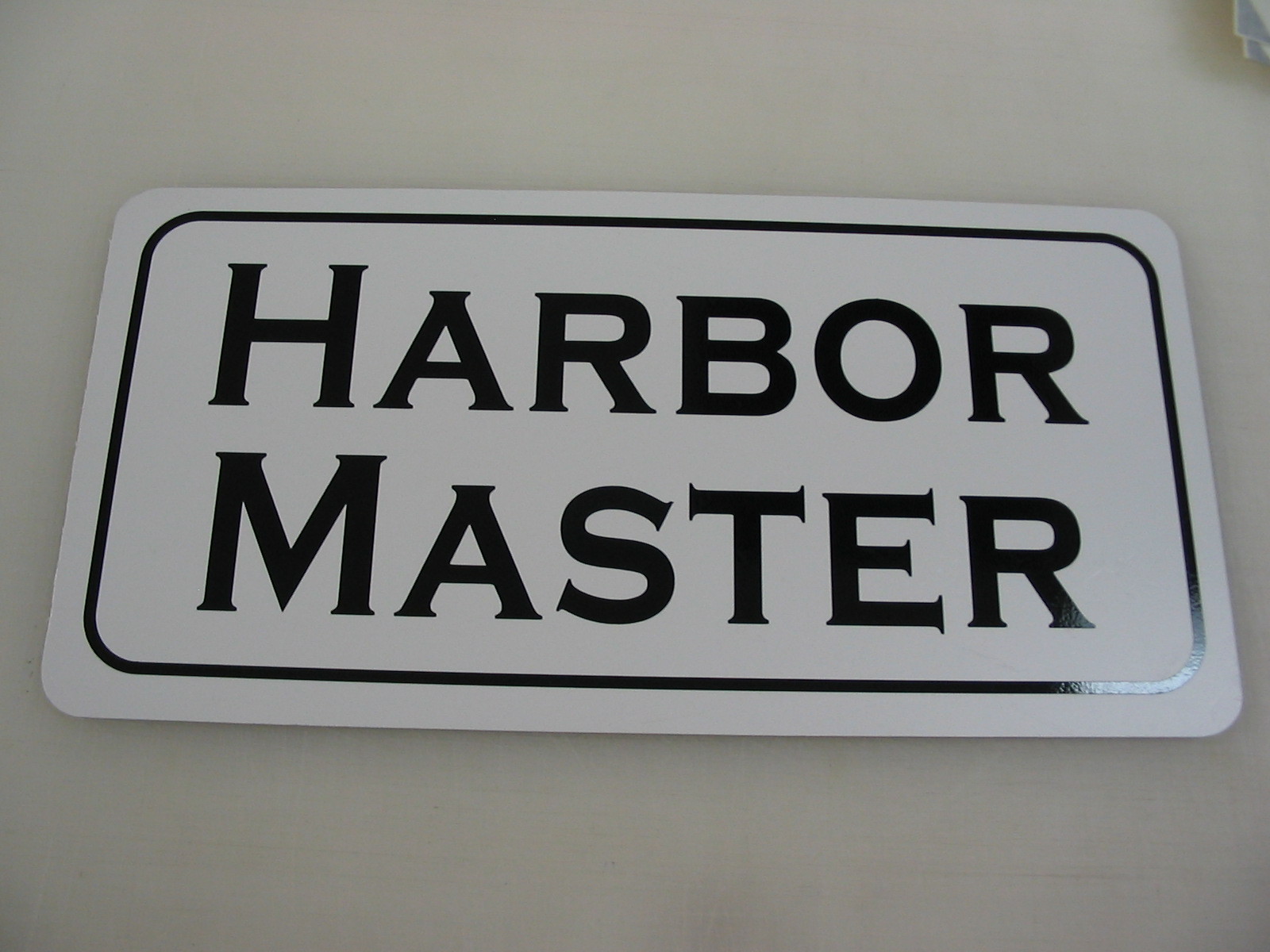 HARBOR MASTER Metal Sign 4 Country Club BAR Yacht Shop Sail Fishing ...