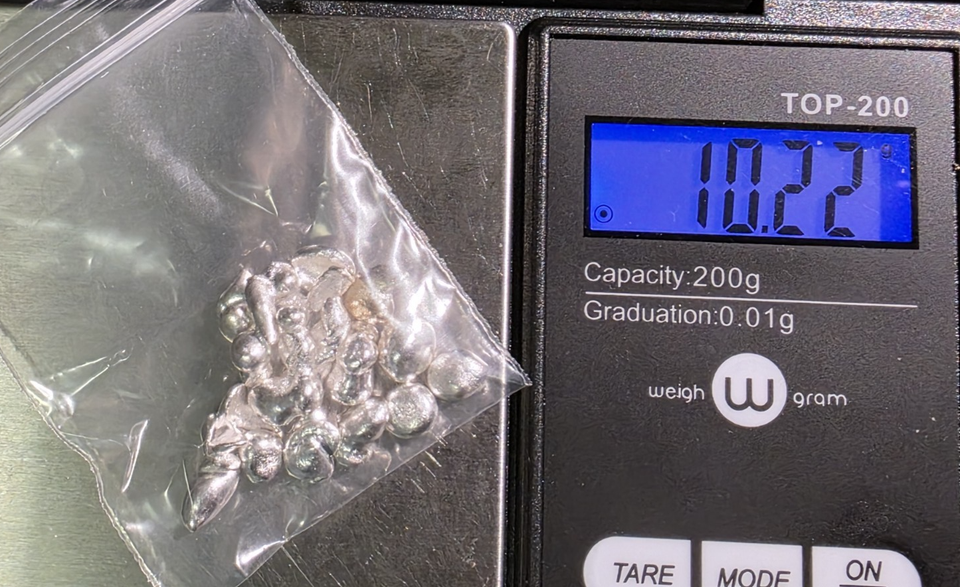 10 + Grams Large Silver Shot .999 Pure - SOLID SILVER!! 1/2 Gram Shot ...