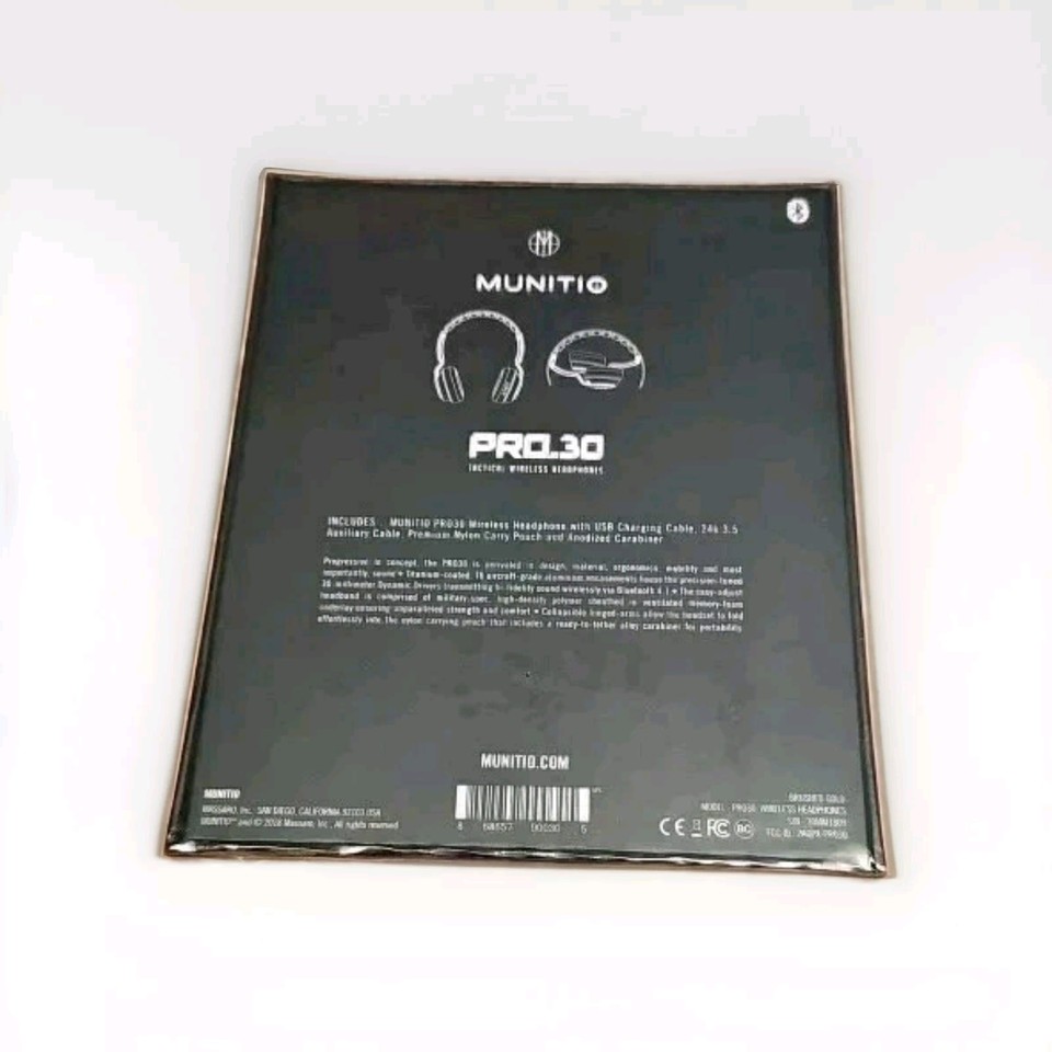 Munitio Pro30 Tactical Wireless Headphones - Brushed Gold | eBay