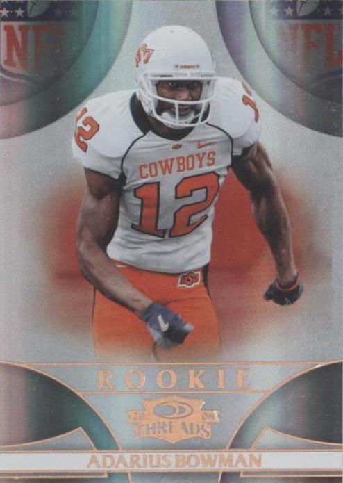 2008 Donruss Threads - Rookie Adarius Bowman #233 Century Proof Bronze ...
