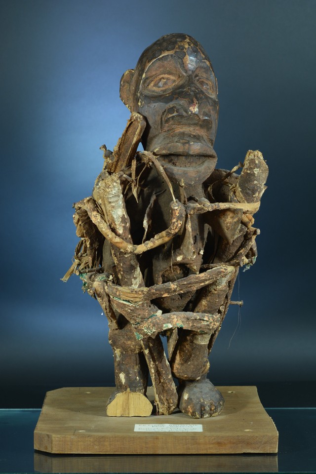 Ancient Fetish Mask Statue Voodoo Africa Benin Animist From A Rare ...