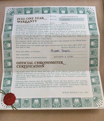 Authentic Rolex Explorer II 16570 White Warrant Card Paper | eBay