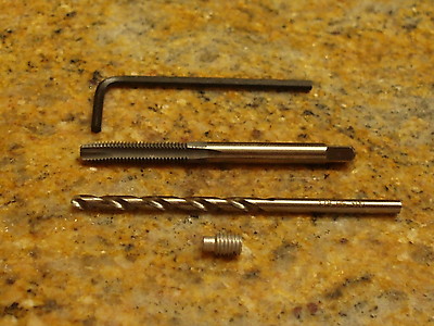 Ford 1932-36 column drop ignition lock cylinder set screw kit/ Hurd key ...