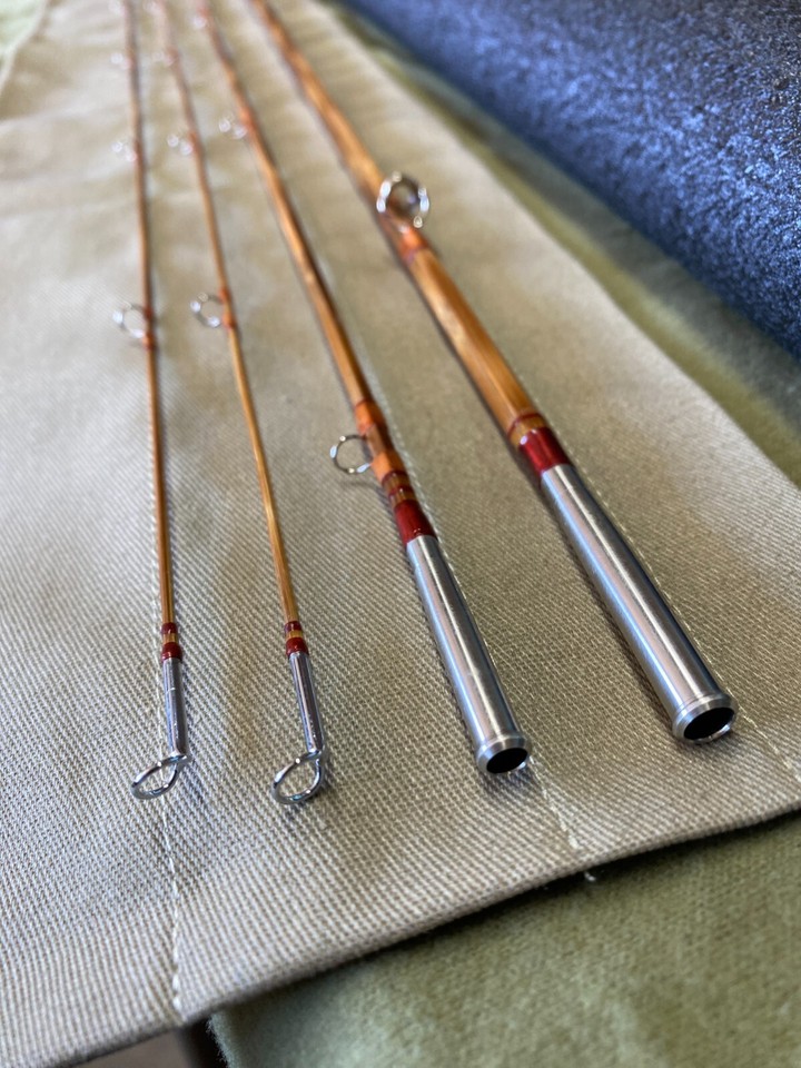 Leonard Catskill Taper Bamboo Fly Rod 8 ' 3 piece 2 tips 2 / 3 wt | eBay