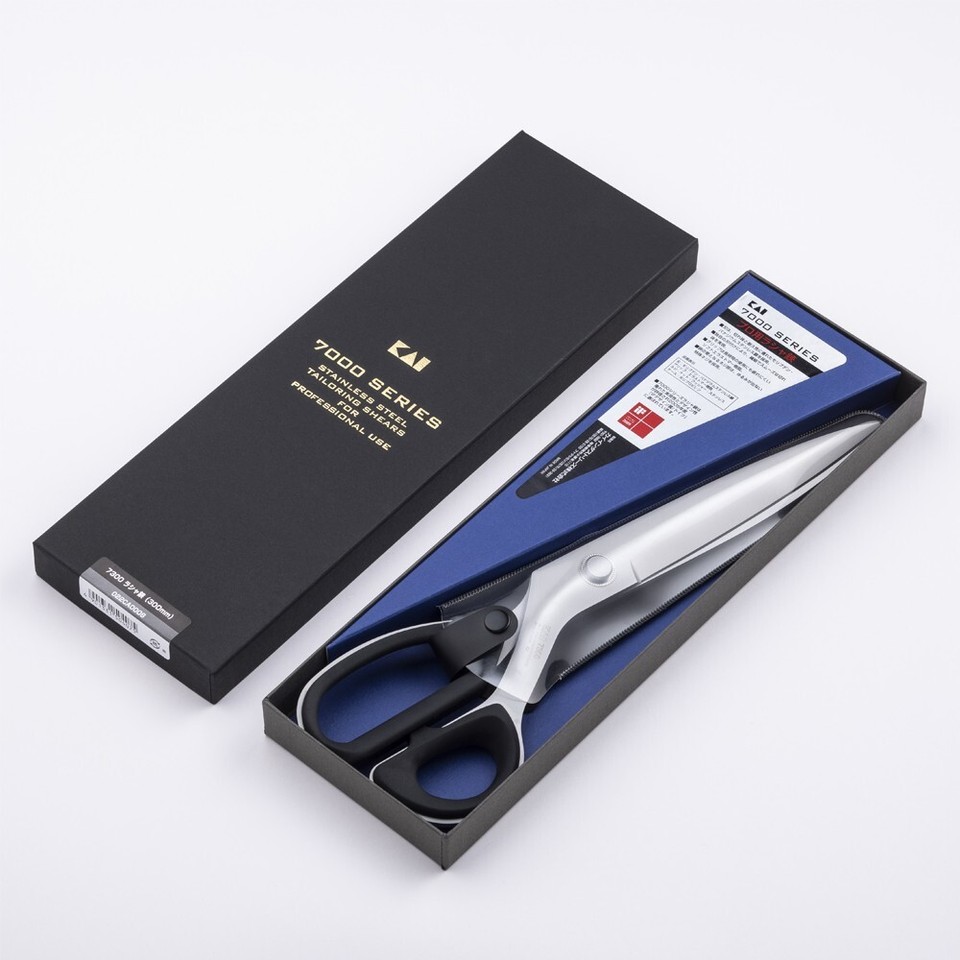 KAI RASHA SHEARS 300mm with vinyl case 7300 Made in Japan Cutting ...