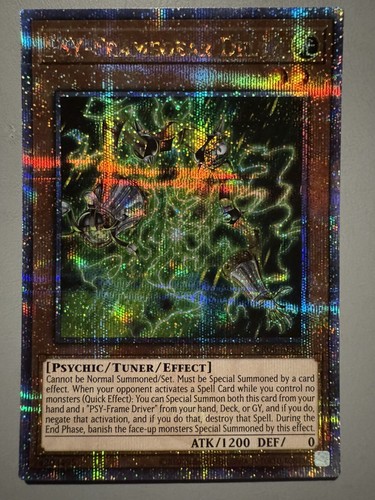 YUGIOH PSY-FRAMEGEAR DELTA ASIA ENGLISH CR06-AES27 25TH FOIL QCSR (1ST ...