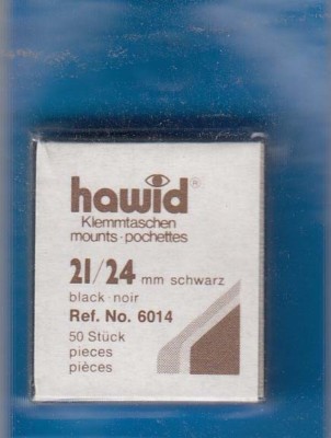 Hawid Stamp Mounts 21x24 mm Black Backing For Canada & UK Definitives ...