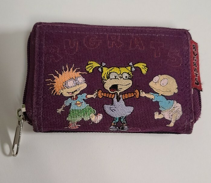 Vintage Nickelodeon Rugrats Full Zip Coin/Card Wallet - Gem