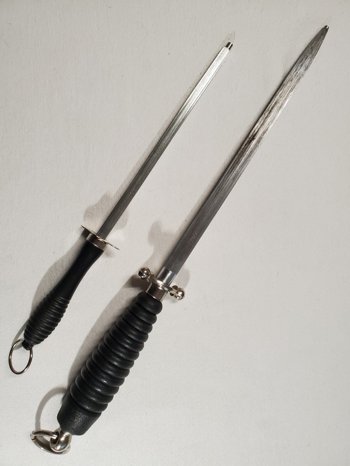 Vintage Henkels 10" Knife Sharpening Rod + 7.5" Unbranded Sharpener | eBay