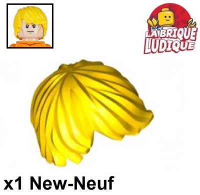 Lego 1x Minifig cheveux coiffure hair tousled ébouriffé jaune/yellow ...