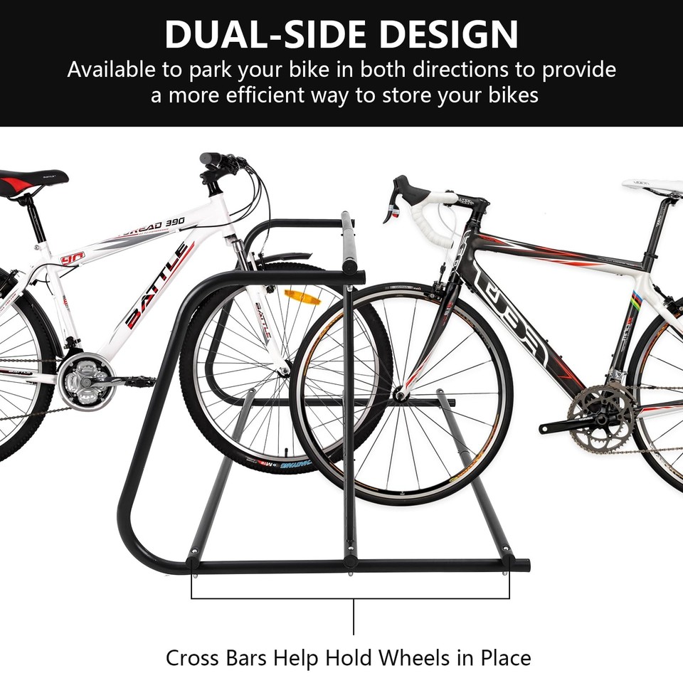 10-Bike Commercial Floor Bike Rack Stand, Grid Bike Rack In Ground ...