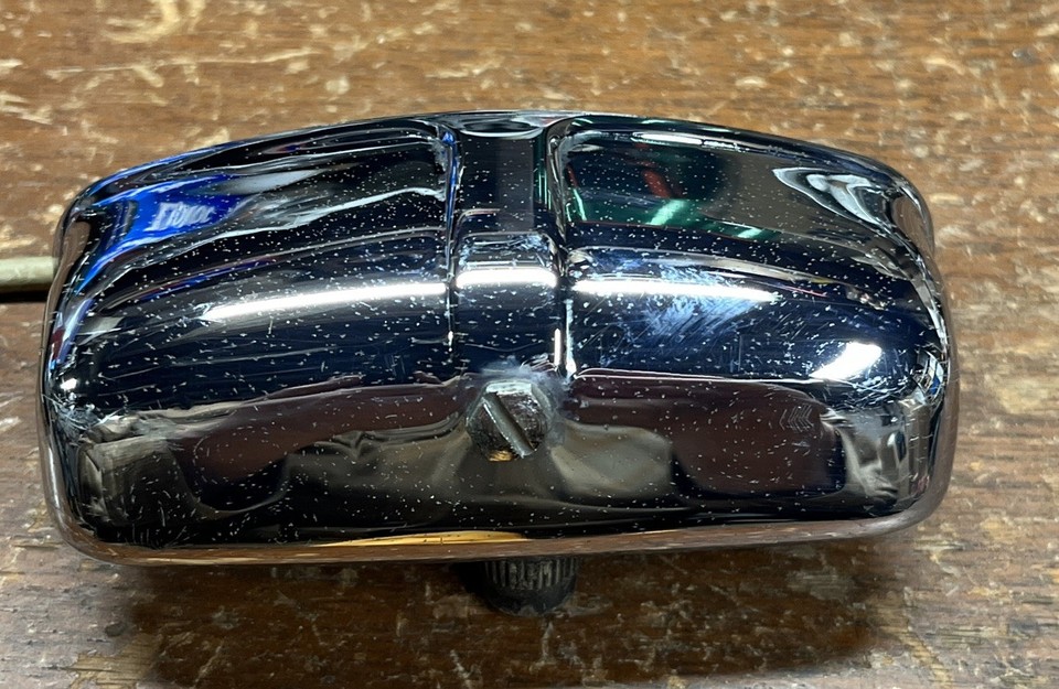 Vintage Hot Rod Chopper Harley License Plate Light Lucas MG Triumph ...