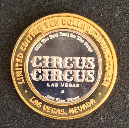 Circus Circus $10 Gaming Casino Token .999 SILVER Strike | eBay