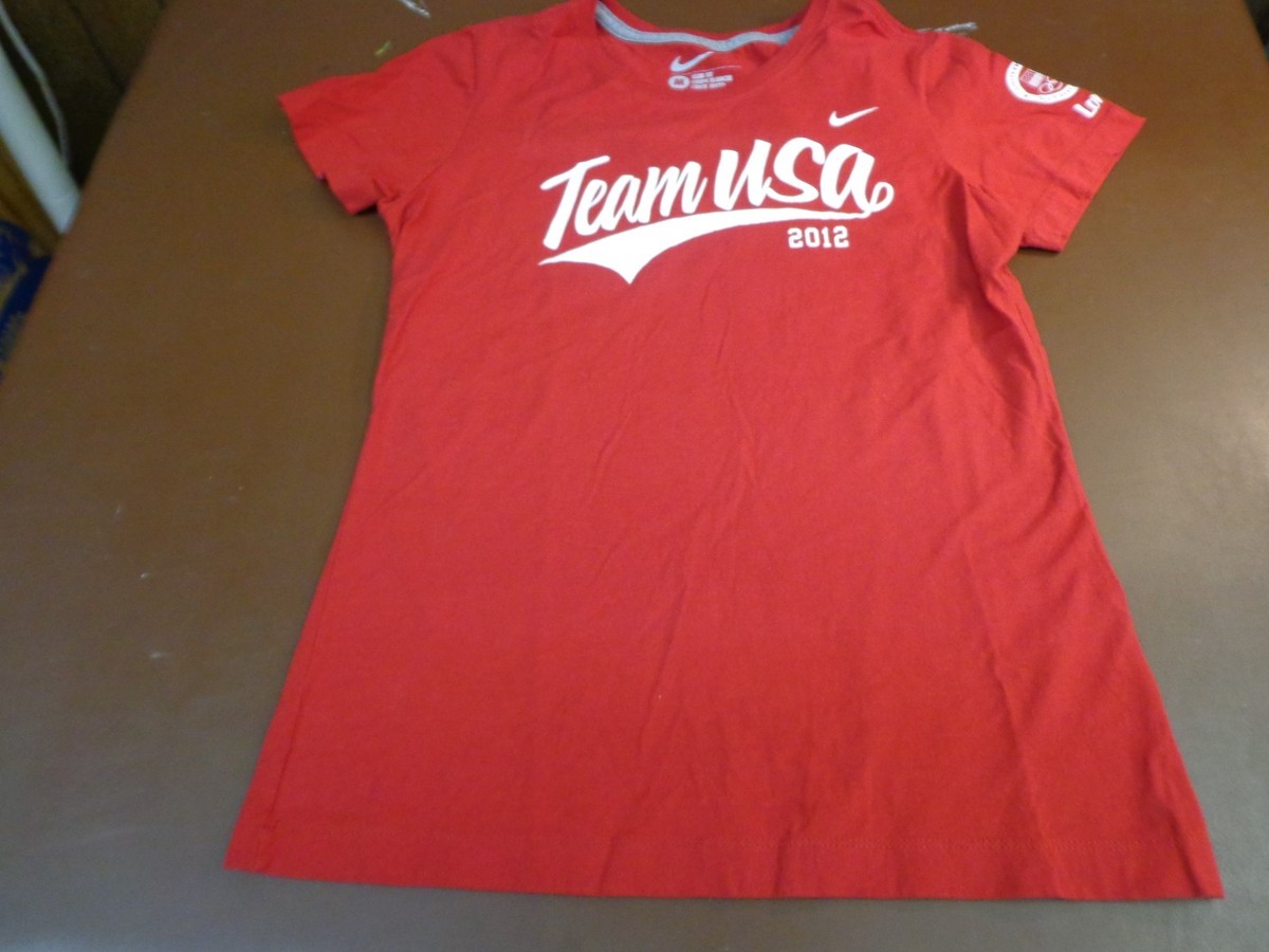 NIKE Team USA T Shirt London 2012 U.S. Olympic Team Red Slim NIKE Team USA T Shirt London 2012 U.S. Olympic Team Red Slim