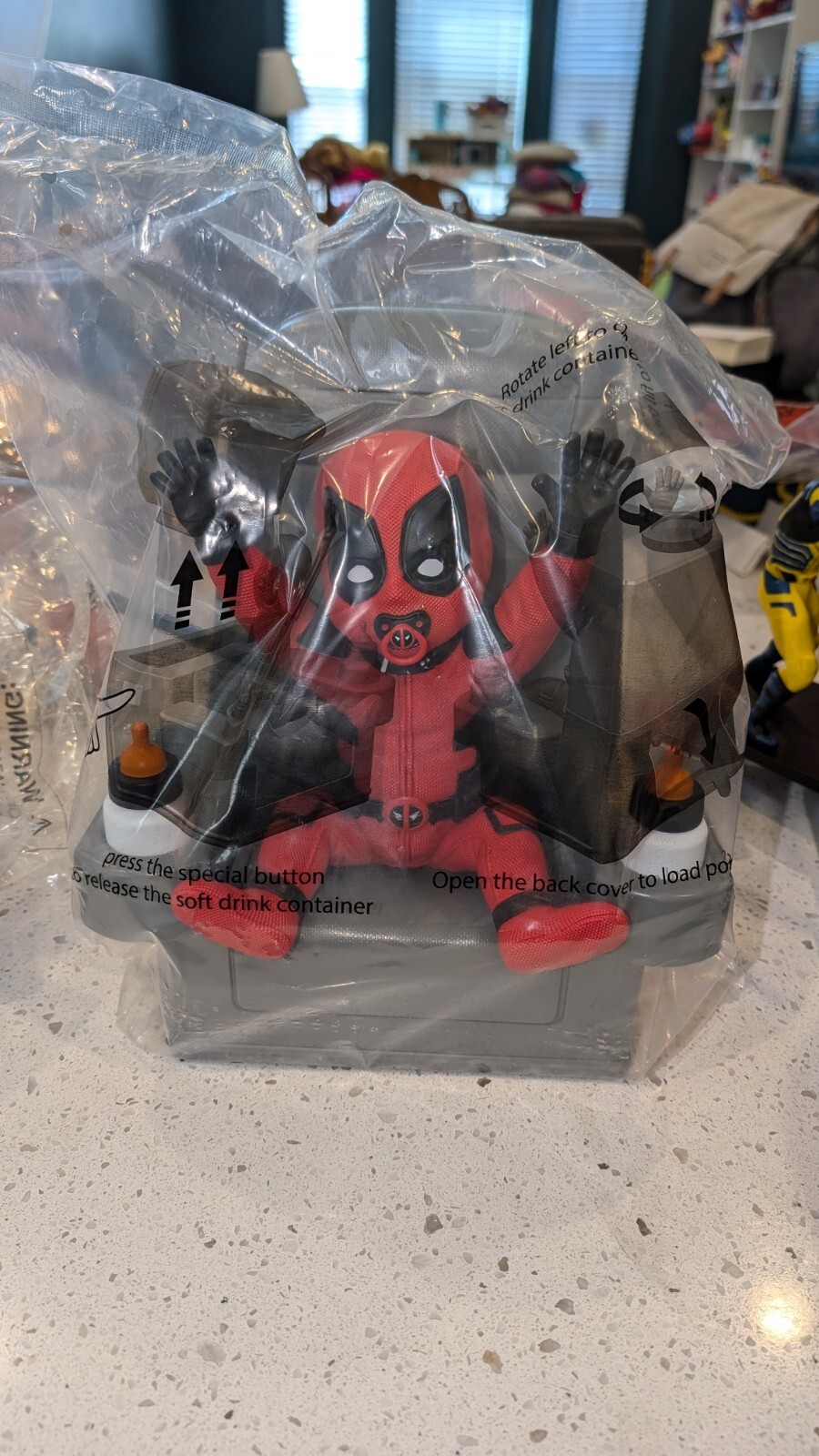 New & Sealed Baby Deadpool Popcorn Bucket Drink Combo Regal Exclusive ...