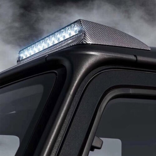 Carbon Fiber Roof Top Spoiler Bar W LED Light DRL For Benz W463A G500 ...