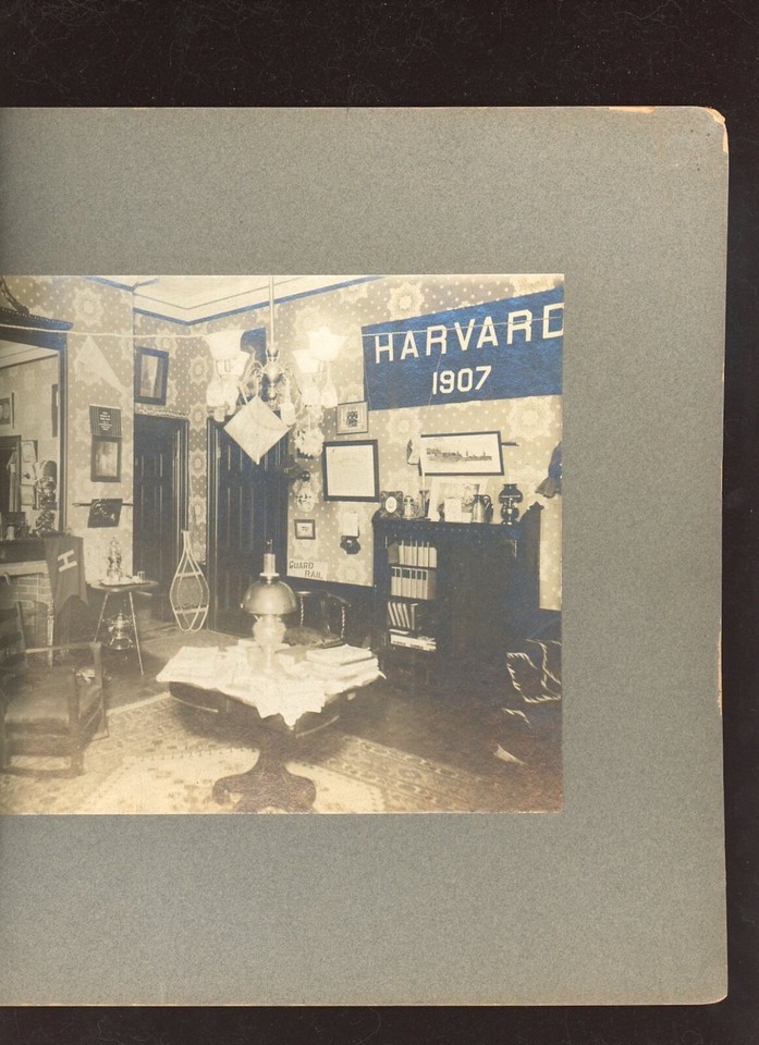 Antique Photo Edwardian Old House Interior Harvard University 1907 ...