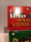 BATMAN Vintage 1966 Sealed Carded Miniature Metal BICYCLE LICENSE PLATE ...