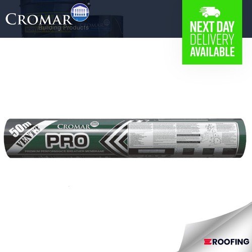 CROMAR Vent 3 Pro Waterproof Underlay Felt Roofing Membrane Light Green ...