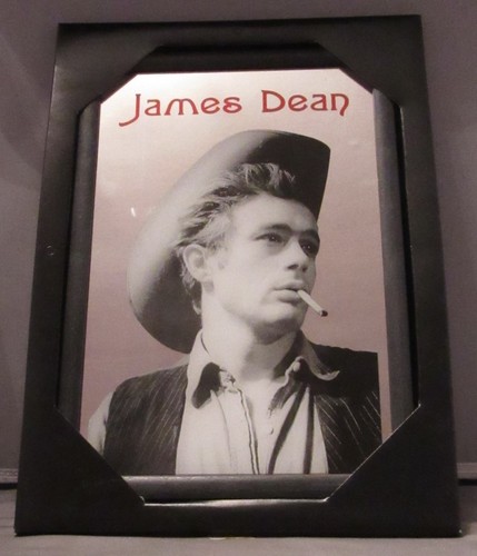 Mirror James Dean with hat and cigarette pub/bar, mancave, home ...